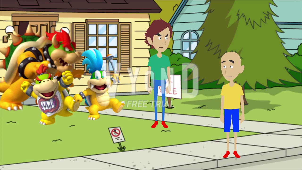 Bowser Jr. And Larry Koopa Gets Ungrounded and Caillou Gets Grounded on ...