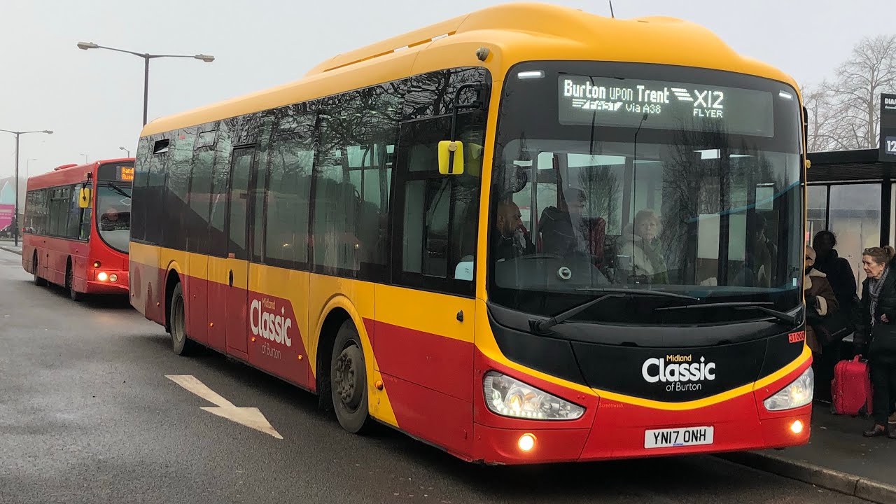 Diamond East Midlands Bus 31000 - YN17 ONH On The X12 To Lichfield ...