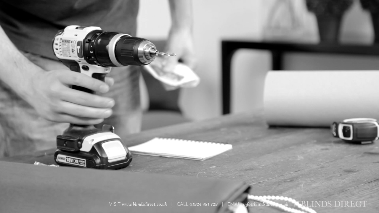 How to install a spring bracket Roman blind - YouTube