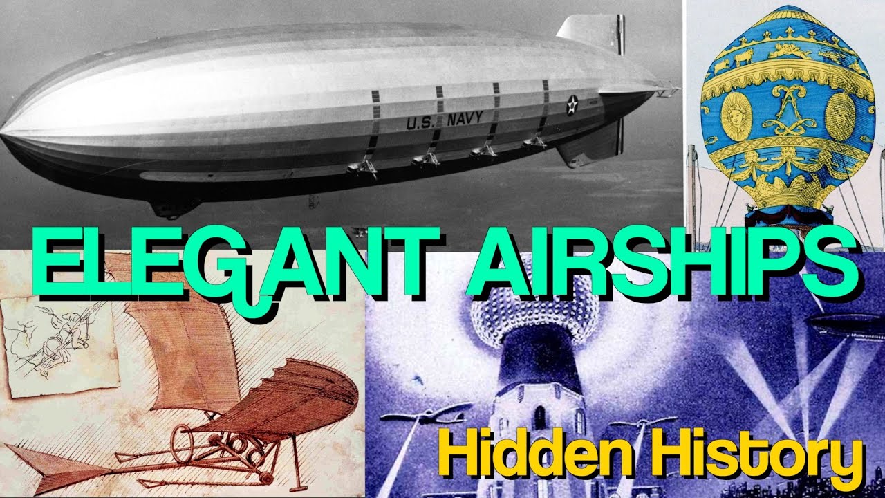 Elegant Airships | Dirigible Balloons Sky Ships Of Tartaria - YouTube