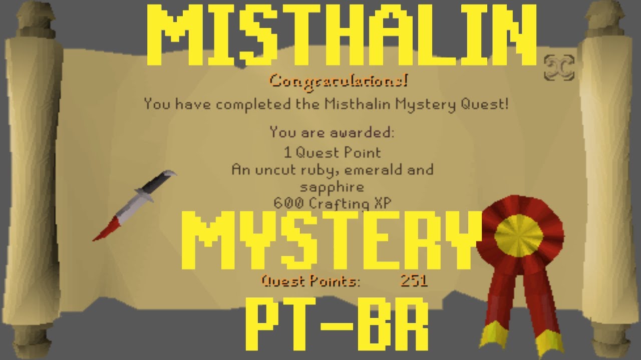 [OSRS] Misthalin Mystery Quest Guide 2020 PT-BR - YouTube