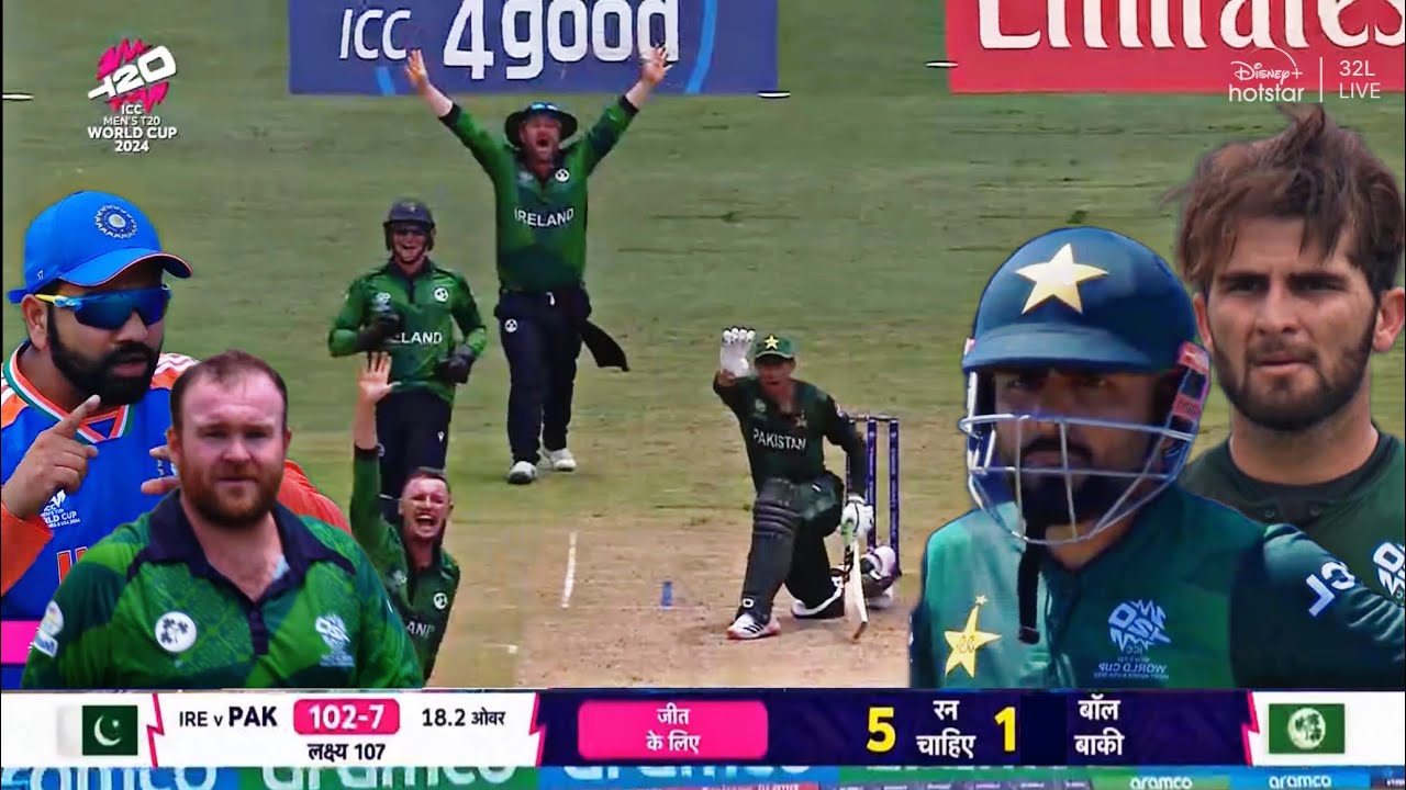 PAK vs IRE T20 WC 2024 FULL HIGHLIGHTS | Pakistan vs Ireland 36th T20 ...