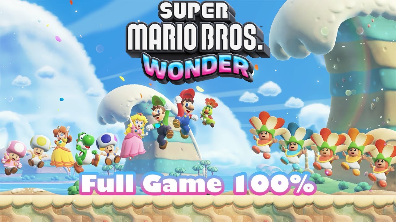 Super Mario Bros. Wonder - Full Game 100% (Online) - YouTube