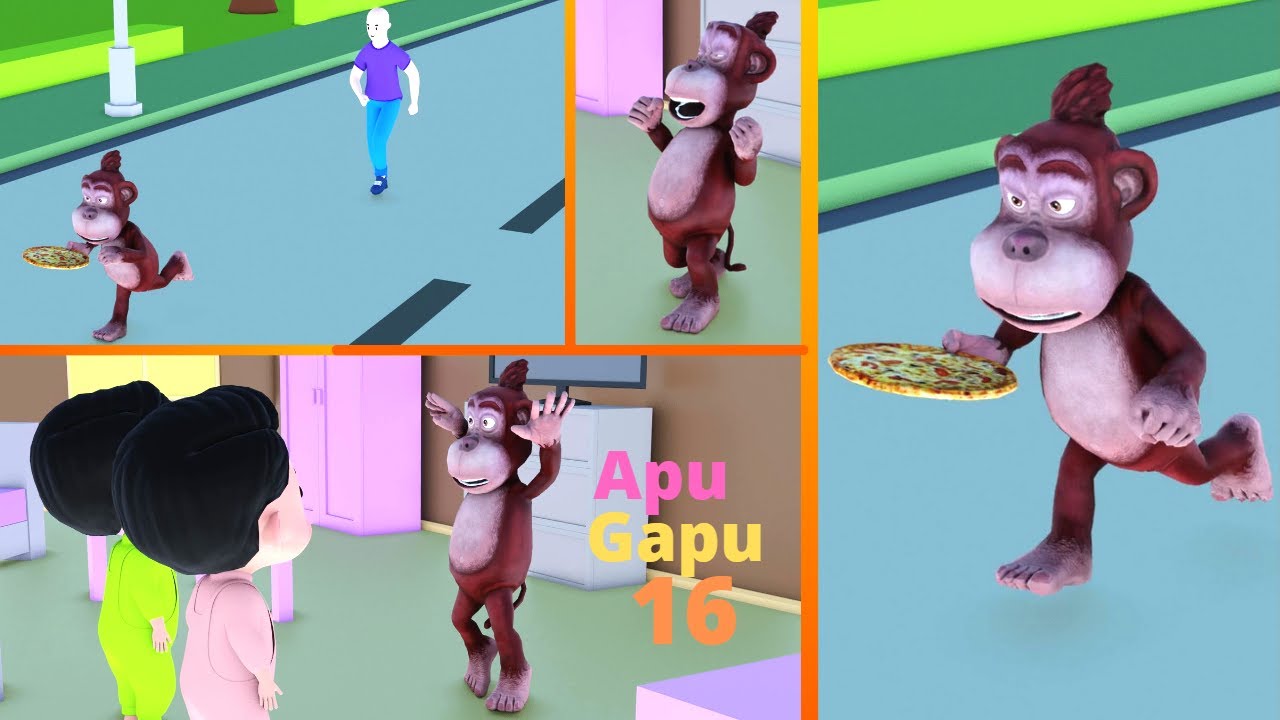 Apu Gapu😛| अपू गपू |EP16| Monkey🐵🐒Cartoon Video | - YouTube