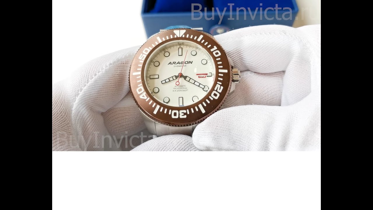 Aragon Divemaster II Brown Bezel 50mm Automatic Men's Watch | Часы ...