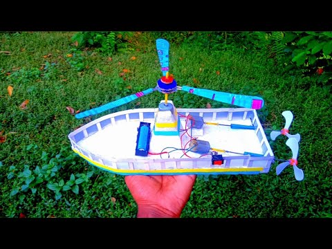 Diy How To Make RC Boat For Science Project -Diy RC Boat With RC Motor ...