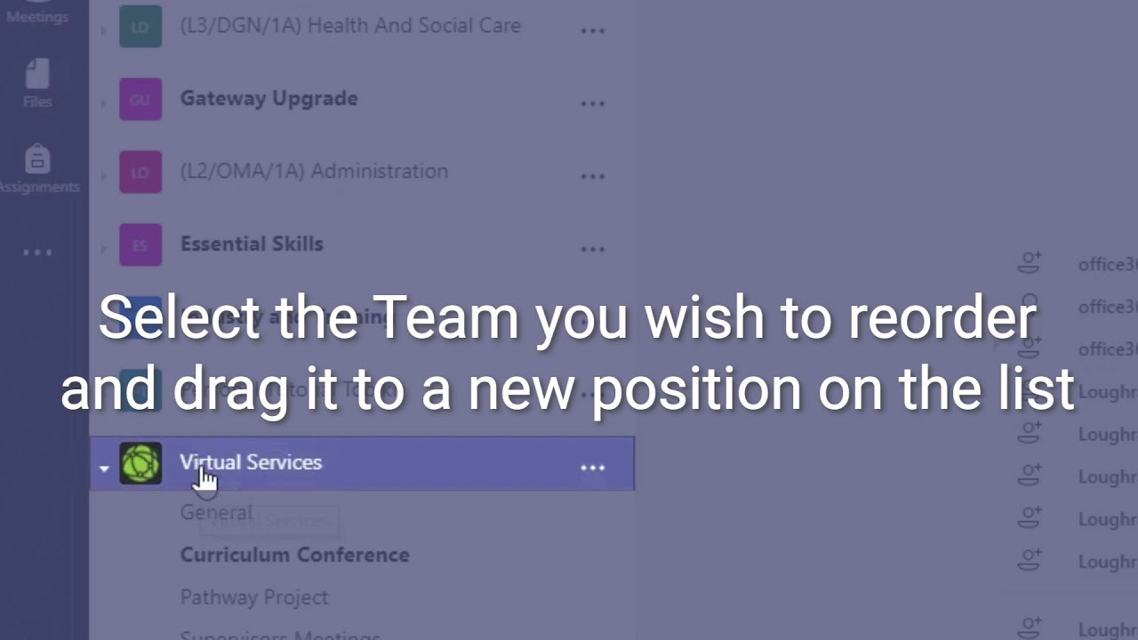 Reorder Teams - YouTube