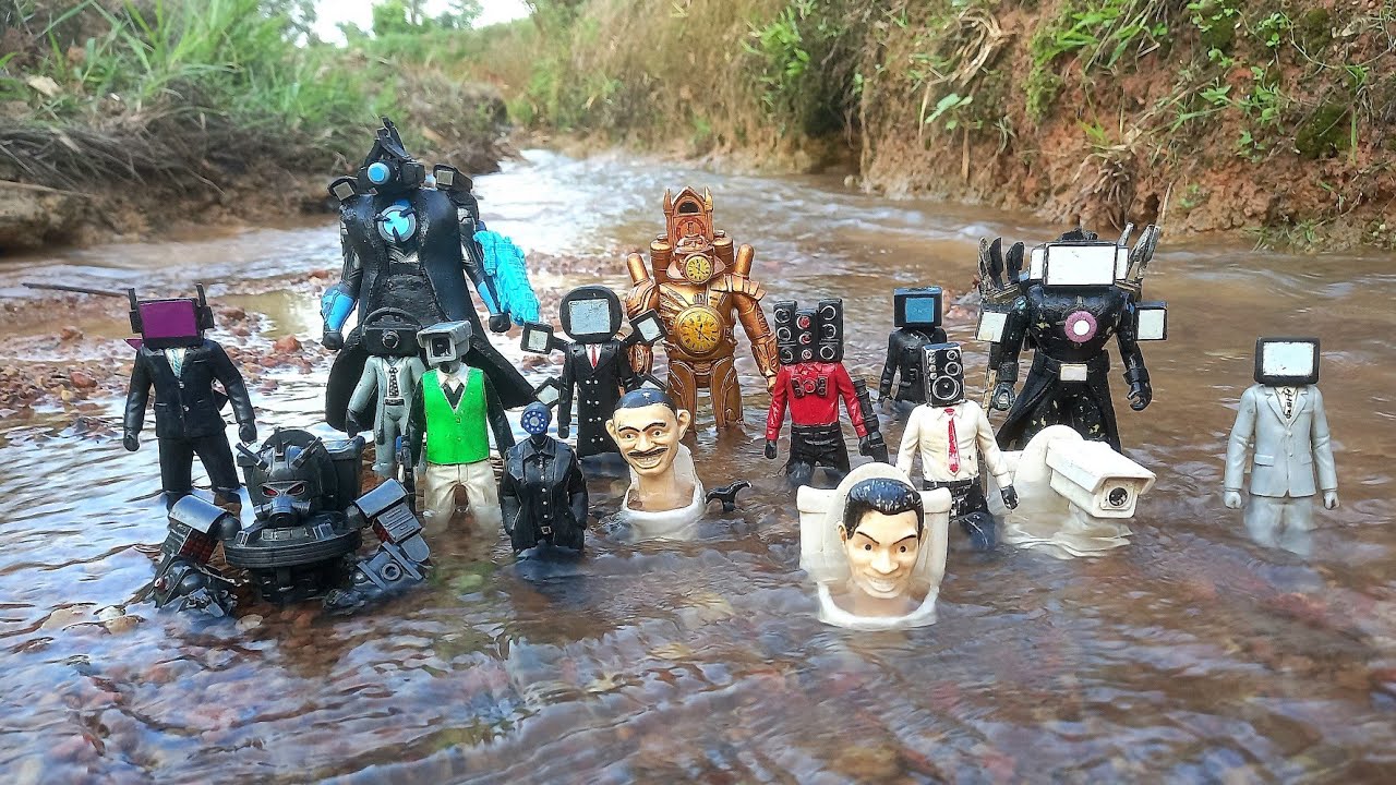 Hunting SKIBIDI TOILET di Sungai💥..!!Tv man,Tv woman,Speakerman ...