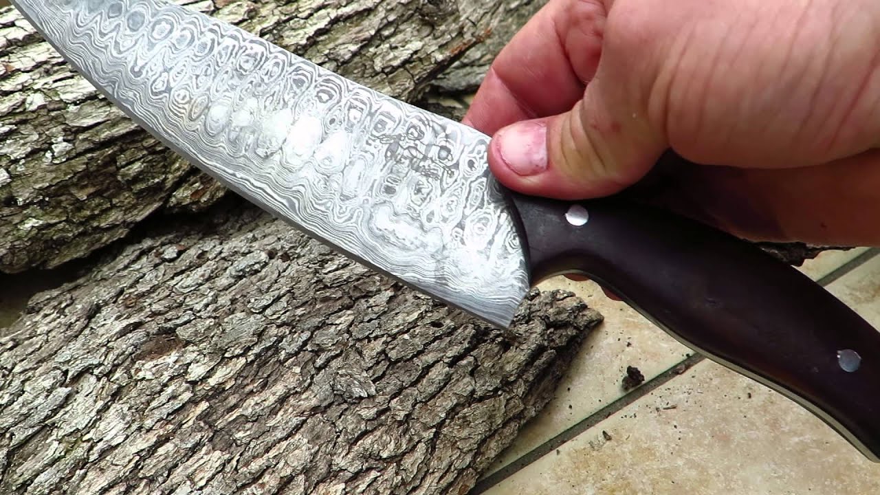 DKC-197 KINION CHEF Knife DKC Knives Custom Hand Made Damascus Hunting ...