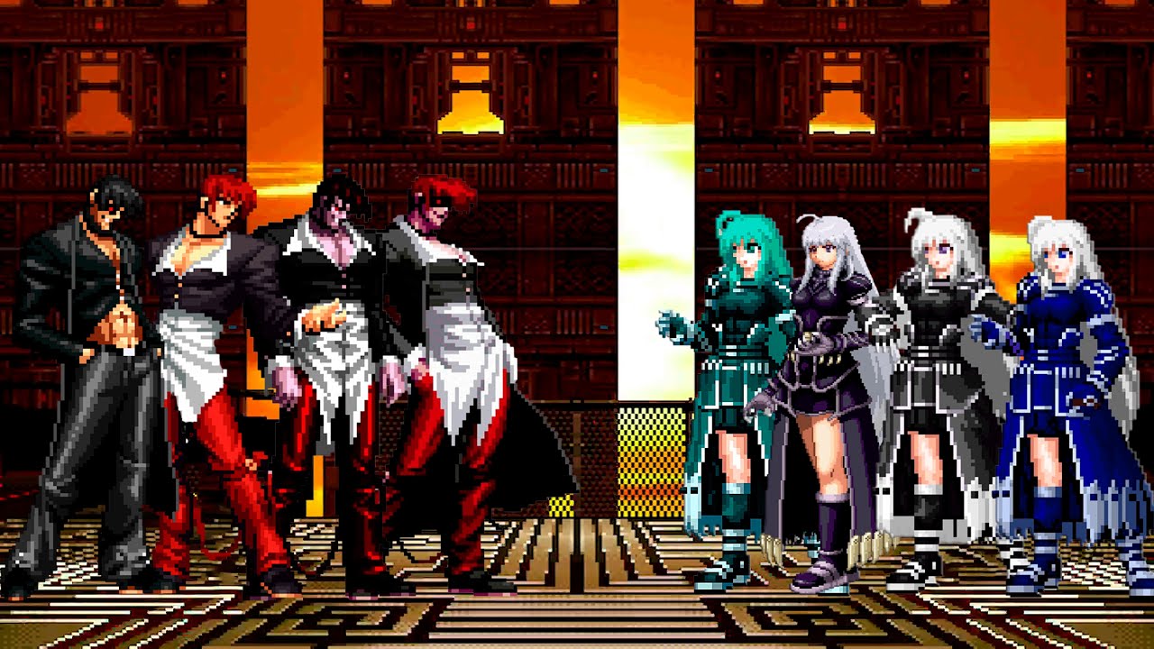 [KOF Mugen] Iori Yagami Team vs Zeroko Team - YouTube