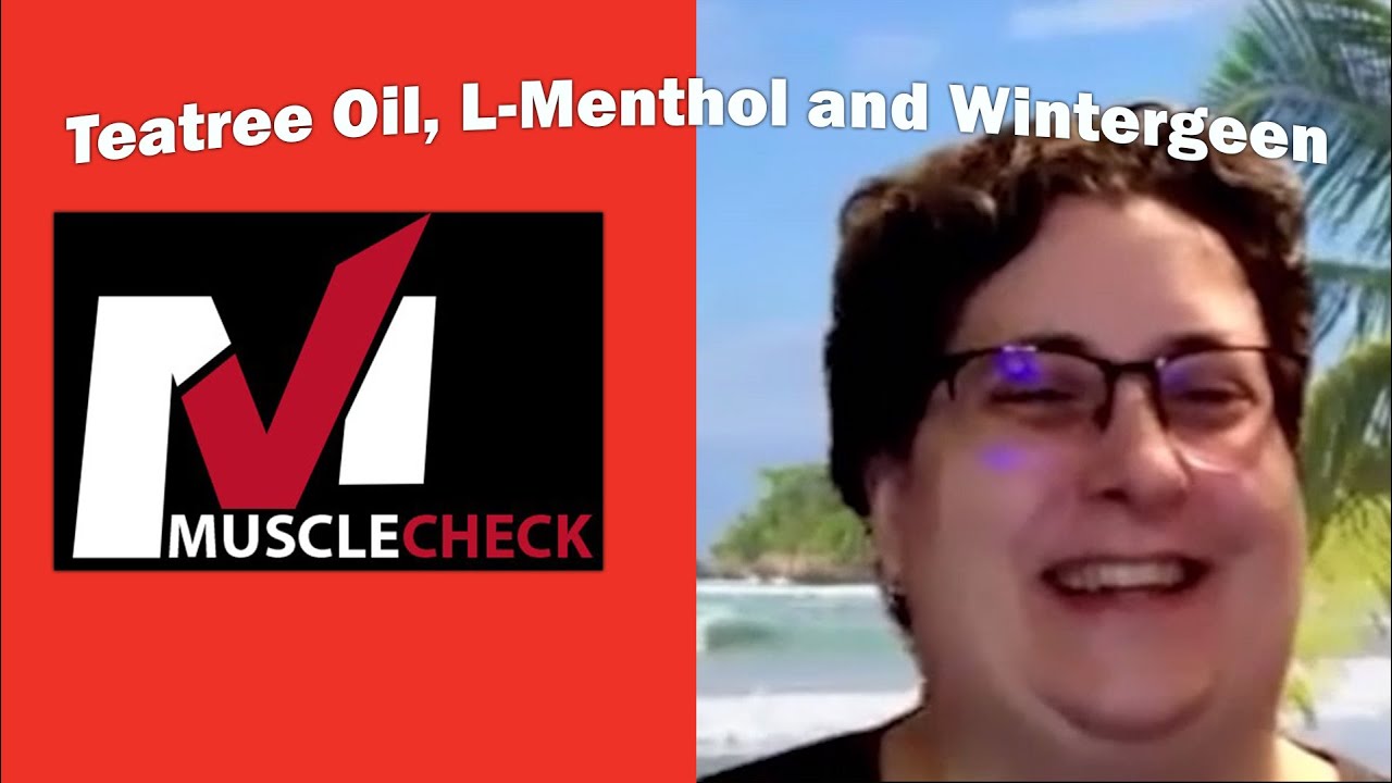 Muscle Check Ingredients: Tea Tree Oil L-Menthol and Wintergreen - YouTube