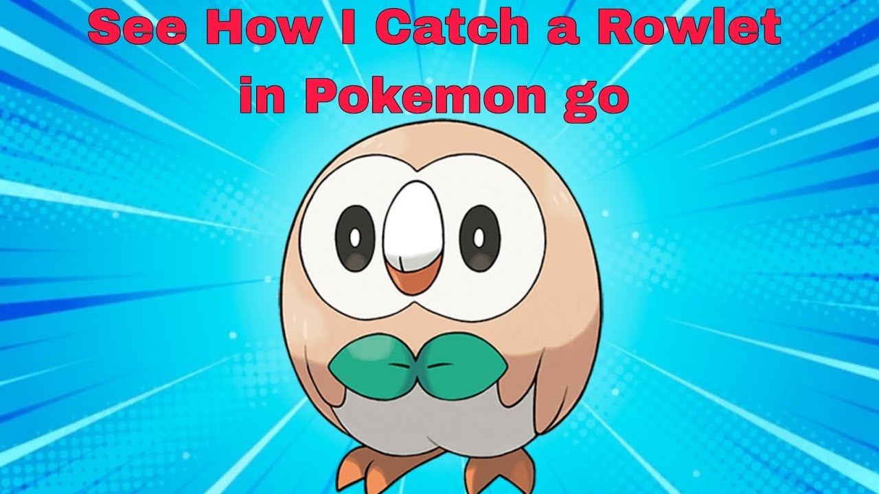 Trying to catch a Rowlet in Pokemon go - YouTube