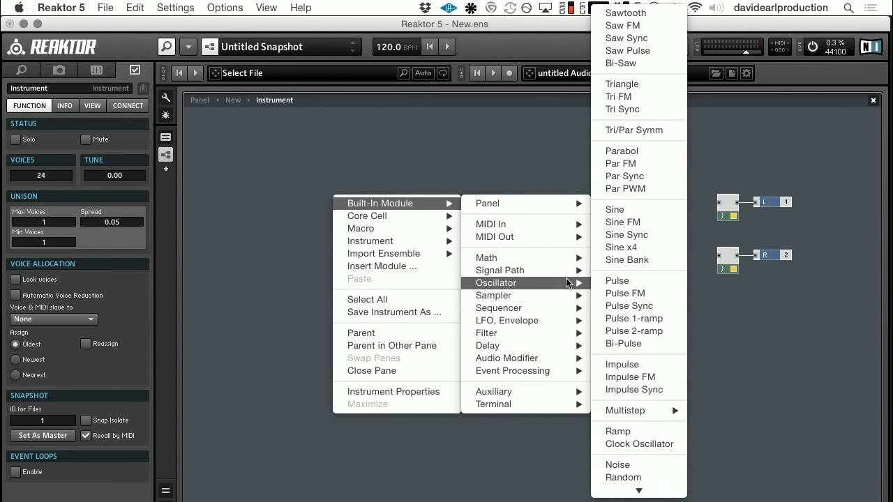 Reaktor: Interface Overview and Creating a Basic Synth - YouTube