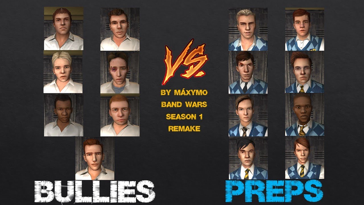 Bully SE: Bullies vs Preps (Band Wars - Season 1 Remake) (8k) - YouTube
