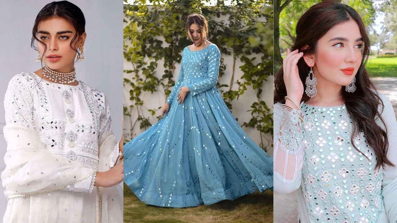 Stylish Mirror Work Embroidery Dress Designs | Gorgeous Mirror Work ...