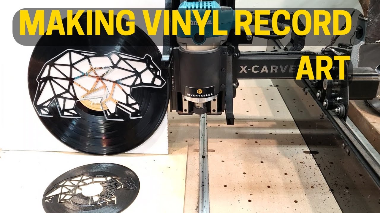 2nd Attempt | Cutting Vinyl Record with CNC - YouTube