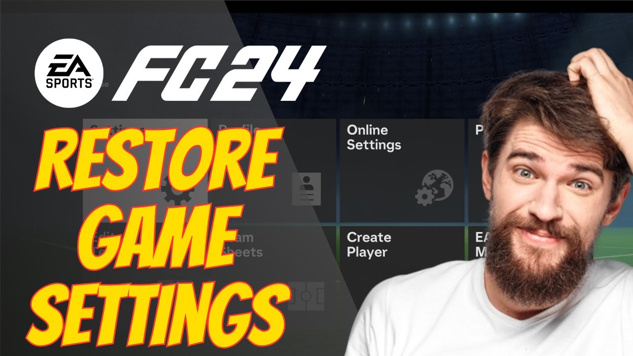 How To Restore Reset Game Settings EA Sports FC 24 - YouTube