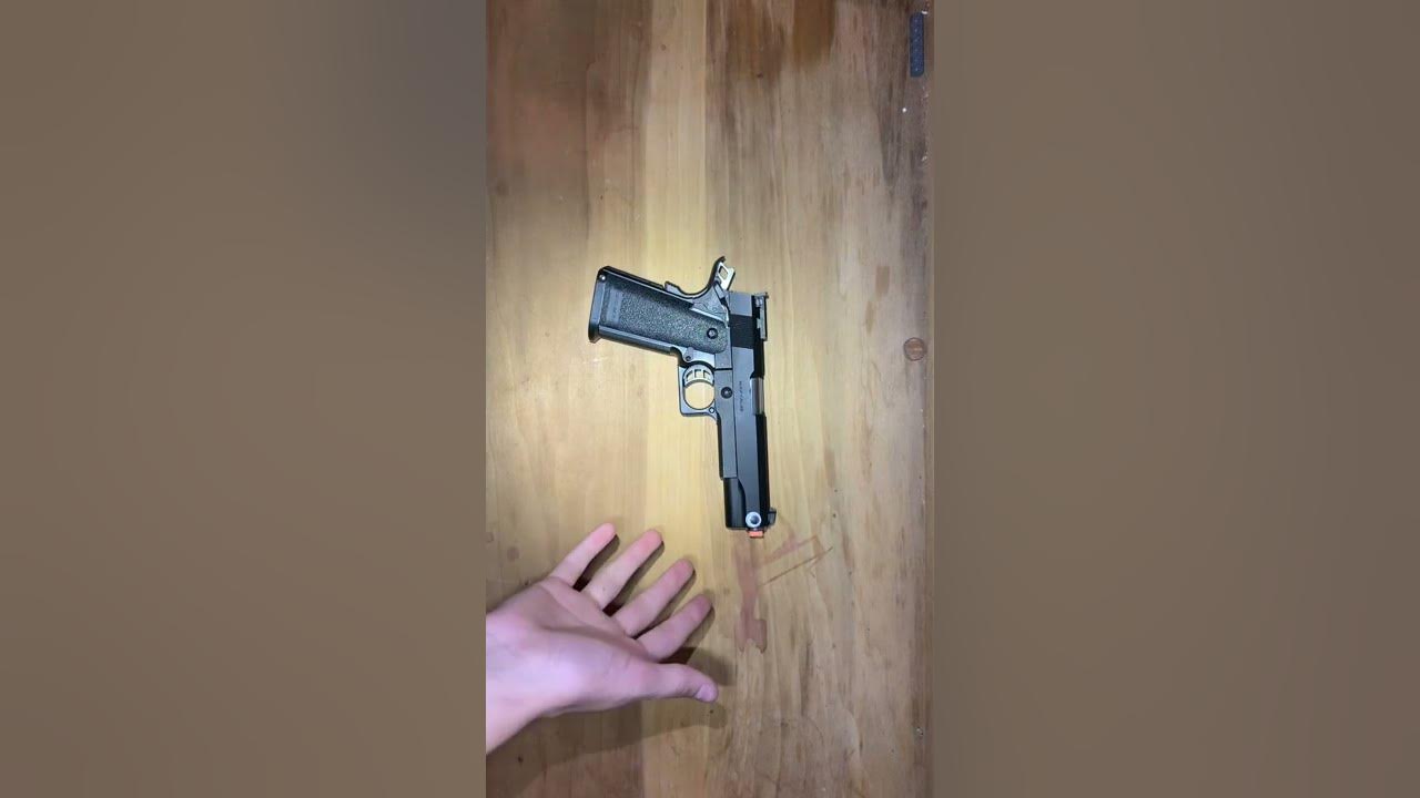 How to remove the orange tip on your hi-capa 5.1 Airsoft pistol - YouTube