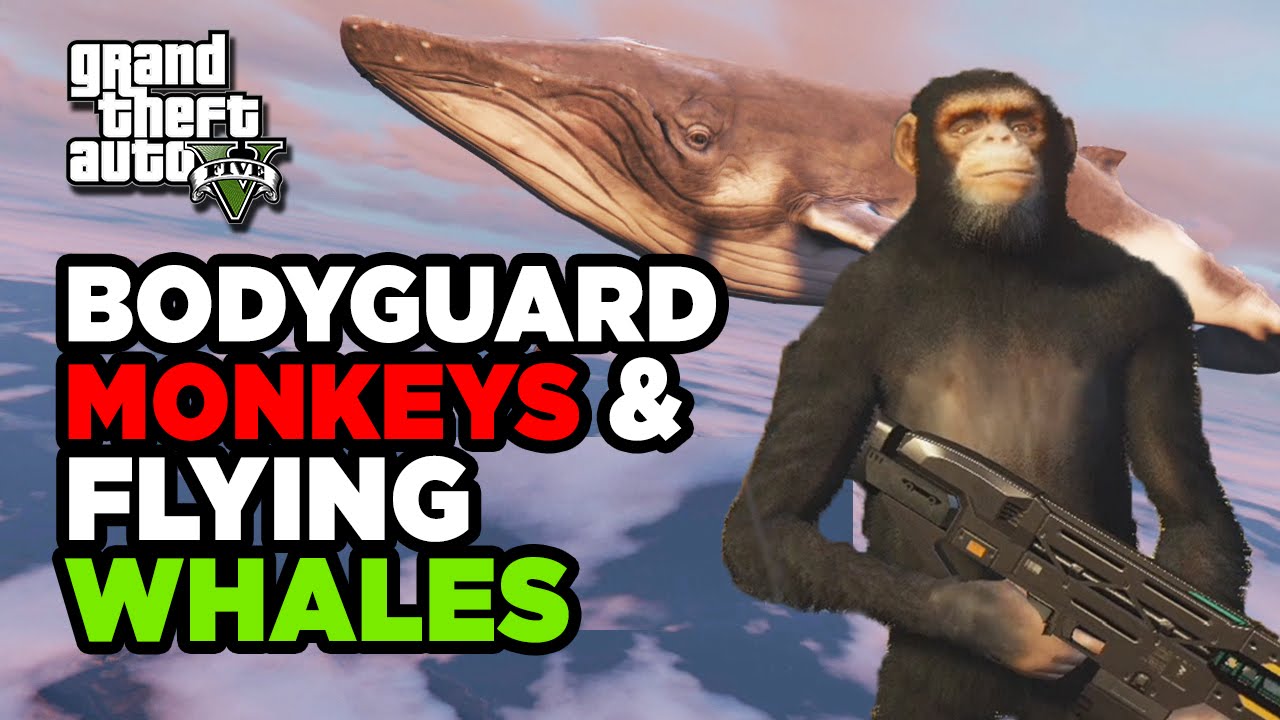 Bodyguard Monkeys & Flying Whales - Top GTA V Mods - YouTube