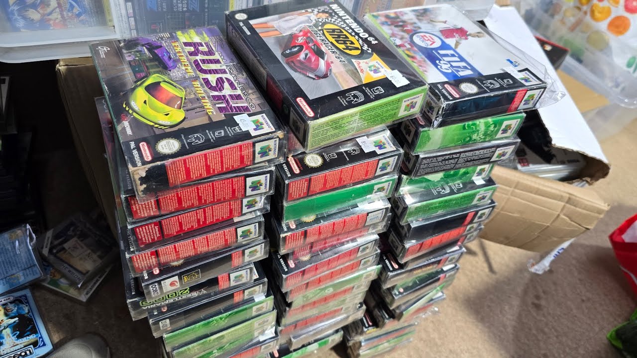 Massive Boxed Nintendo 64 Game Collection Just In! - YouTube