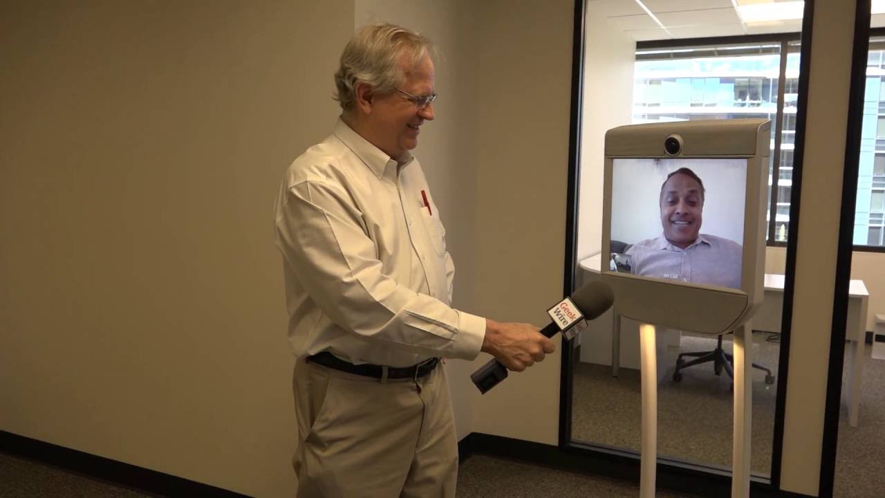 Are remote-controlled robots the future of office meetings? - YouTube