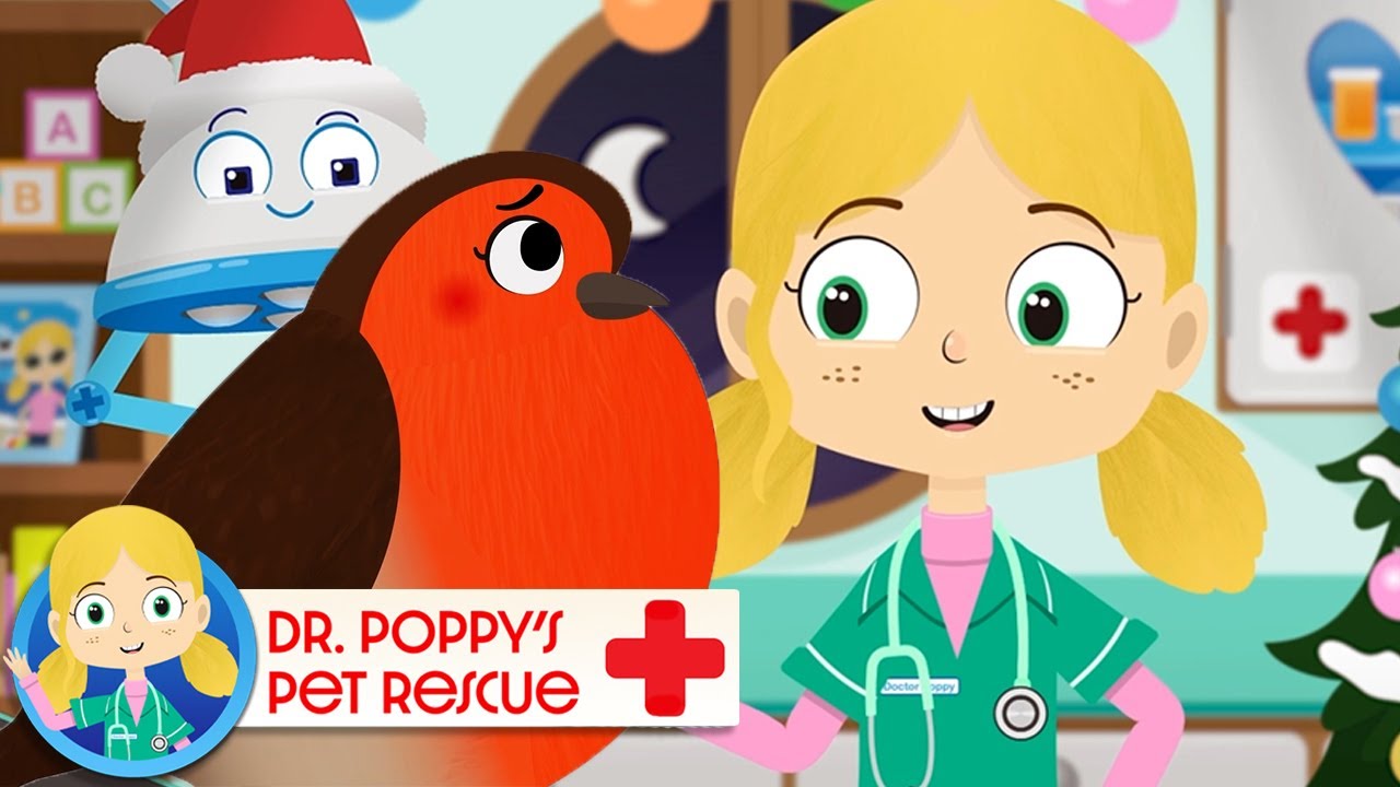 Twinkle The Robin 🐦 | Doctor Poppy - Animals For Kids | Cartoon Animals ...