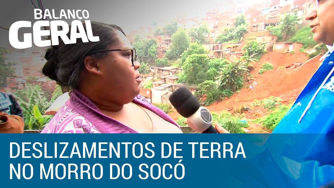 Geraldo Luis mostra caos após deslizamentos de terra no Morro do Socó ...