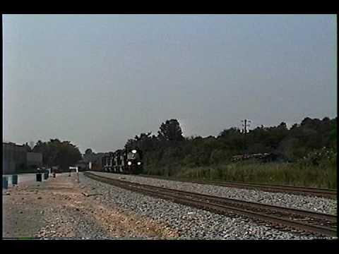 NS GP49 #4604 leads NS #688 at Smith, Georgia - 8/31/97 - YouTube