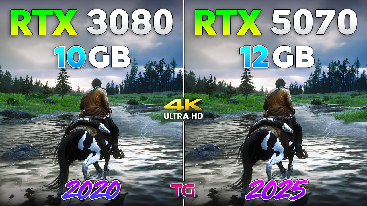 RTX 3080 vs RTX 5070 - Test in 4K - YouTube