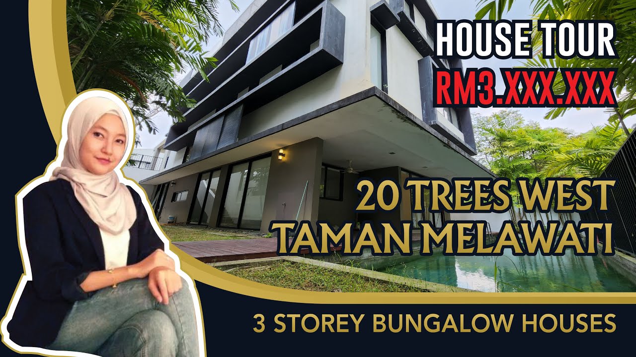 RM 3,100,000 End Lot Bungalow 20 Trees West Taman Melawati Kuala Lumpur - YouTube