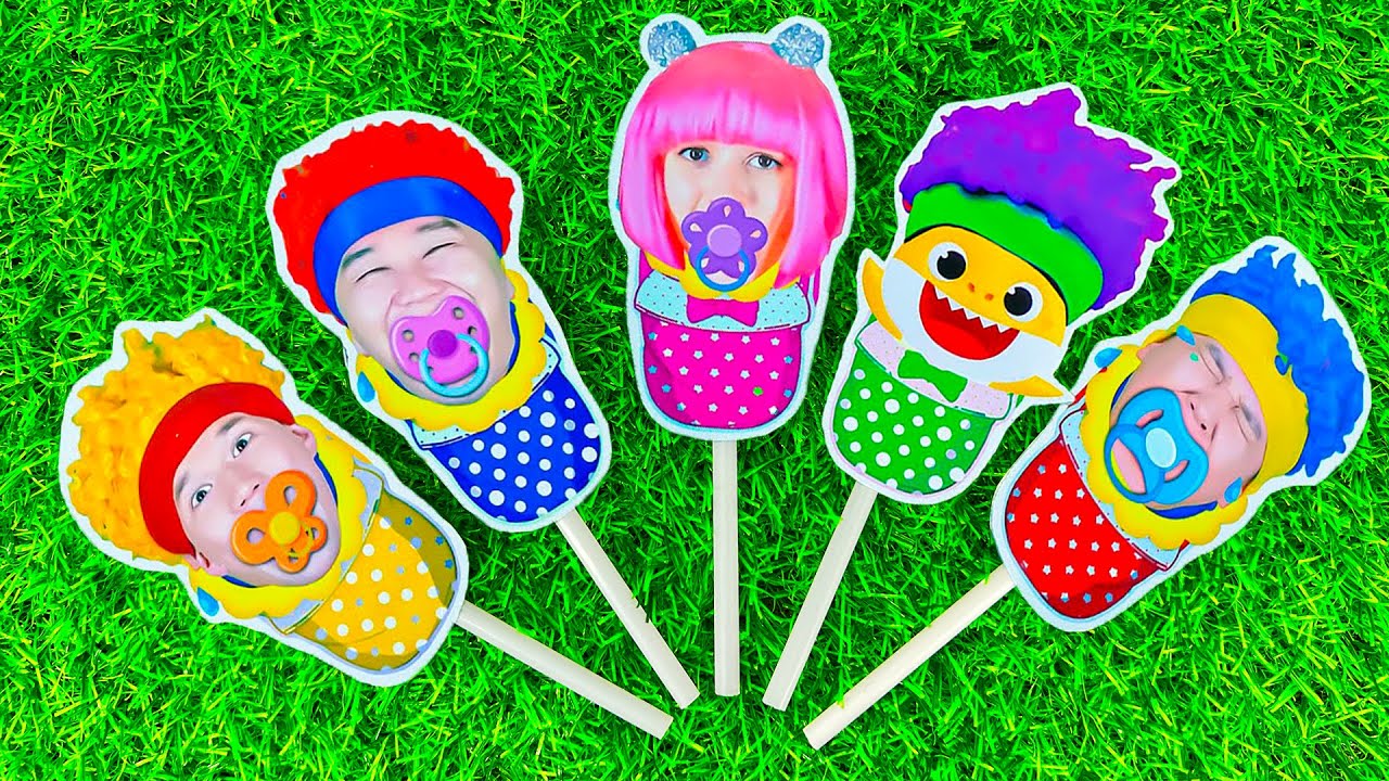 Some Lot's of BIG Candy Bar lollipops | Baby Shark Hogi Pinkfong ...