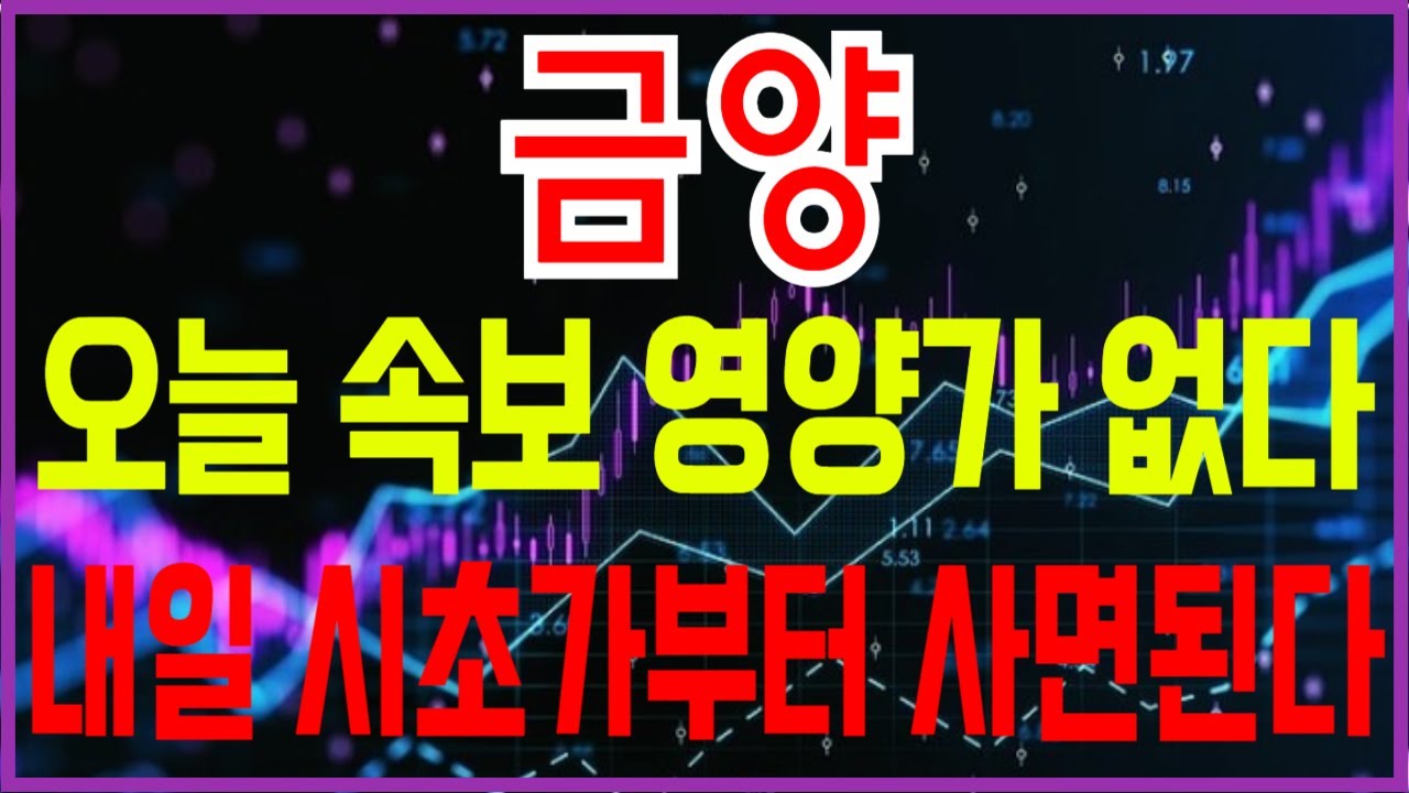 금양 금양주가 금양주가전망 인터배터리 2차전지 에코프로 에코프로머티 오늘 속보 영양가 없다 내일 시초가부터 사면된다