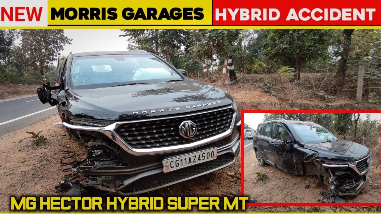 New morris garages car || Accident damages || MG Hector Hybrid Super MT ...
