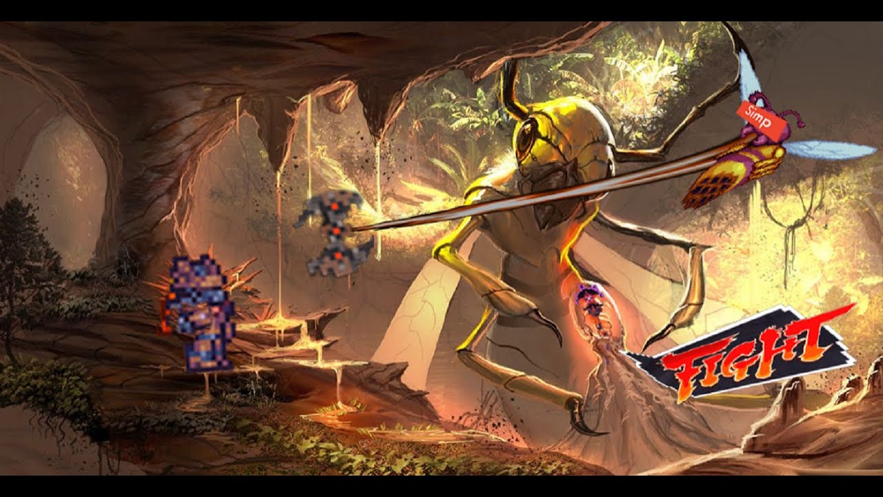 Terraria Eternity + Death Mode #5 Queen Bee and her Army of Simp Bees ...