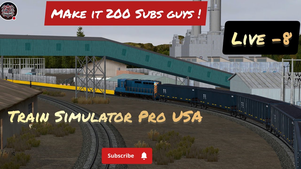 🥳 Make it 200 Subs ! Guys 🤩 | Train Sim Pro USA #usa #train #train ...