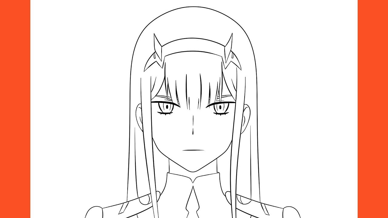How To Draw Zero Two (Darling In The Franxx) - YouTube