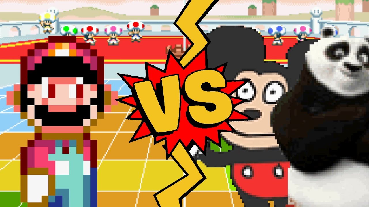 M.U.G.E.N Battles | Power Star Mario vs Po/Mokey - YouTube