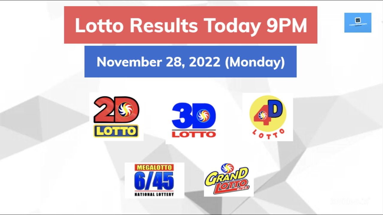 Lotto Result Today - November 28, 2022 9PM (Monday) - YouTube