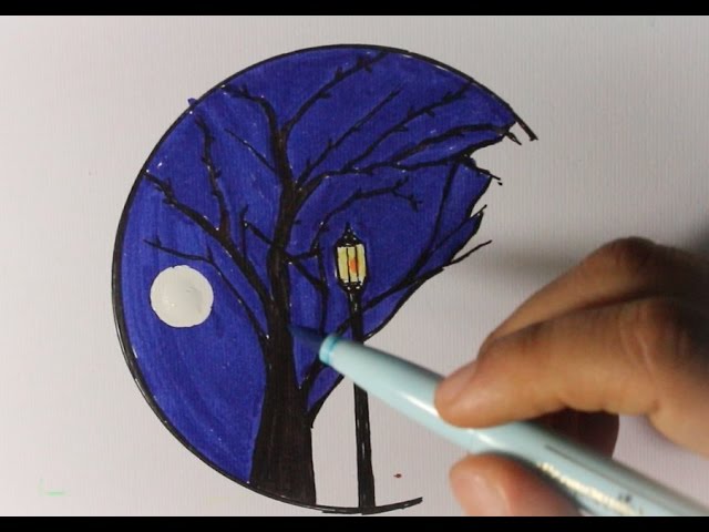 Dibujos De Paisajes Con Marcadores Dibujos De Paisajes Para Colorear