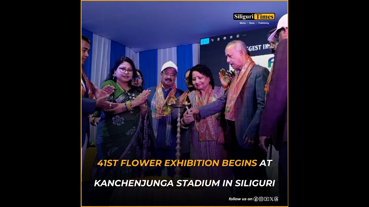 41st Flower Exhibition begins at Kanchenjunga Stadium in Siliguri ...