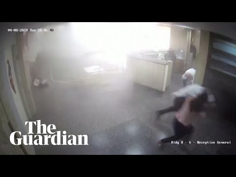 Beirut explosion: CCTV captures moment blast struck hospital