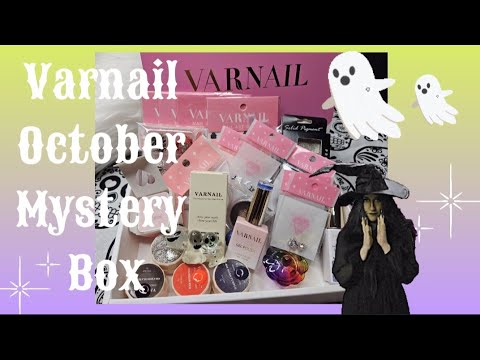 VARNAIL OCTOBER MYSTERY BOX | Halloween | Nail Art | Stickers | Gems 💎 ...