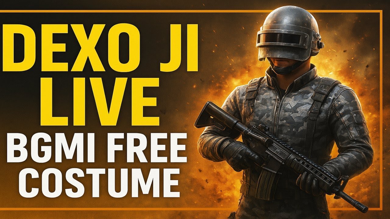 “BGMI FREE COSTUME 🎉 | Live Gameplay | DEXO JI LIVE” #bgmilive # ...
