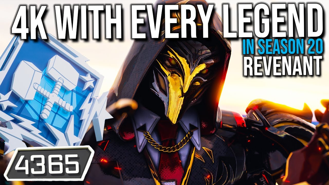 4K DAMAGE BADGE WITH EVERY LEGEND IN SEASON 20 - REVENANT - YouTube