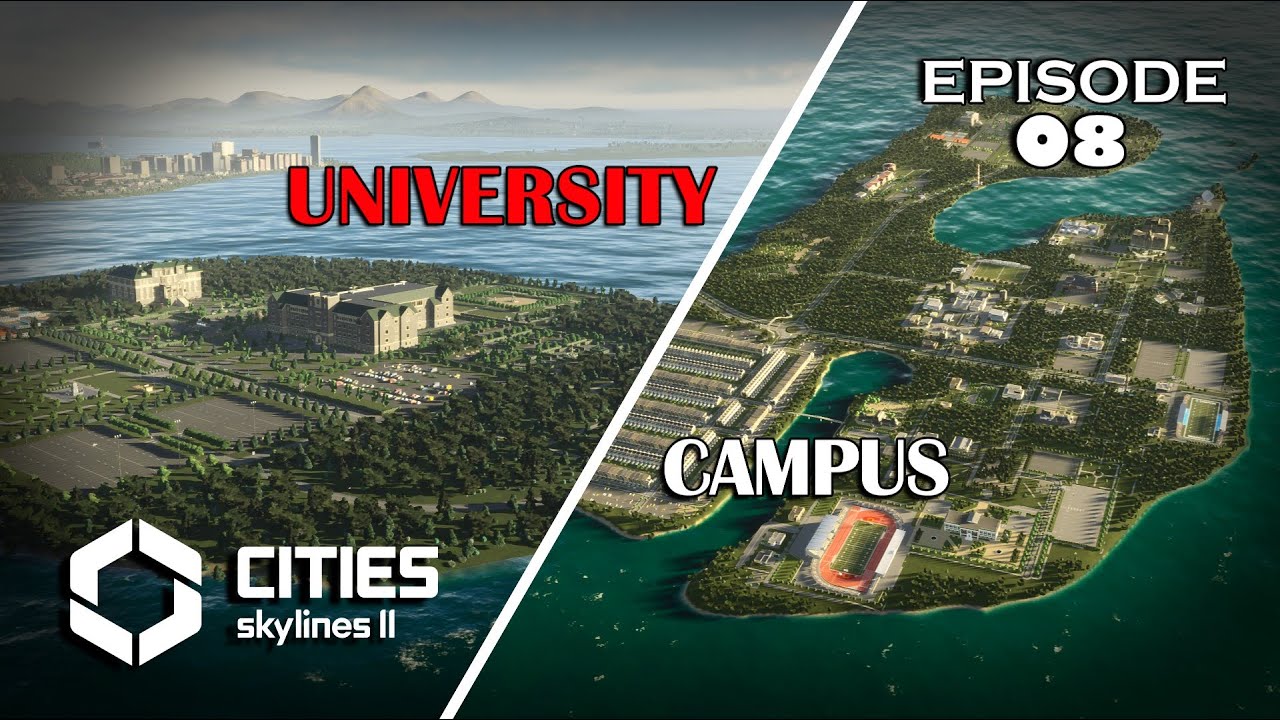How to make a Sprawling University Campus in Vanilla Cities Skylines 2 ...