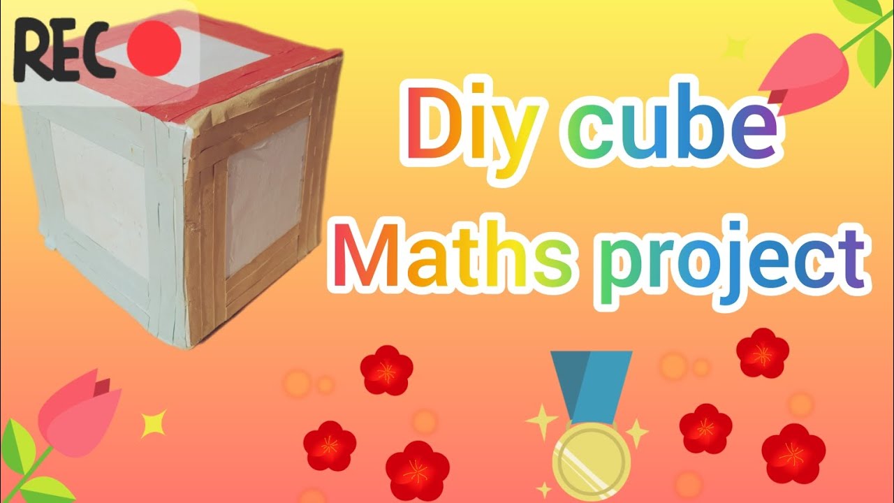 DIY cube (Maths project) 👍😁 #cube #art #maths - YouTube