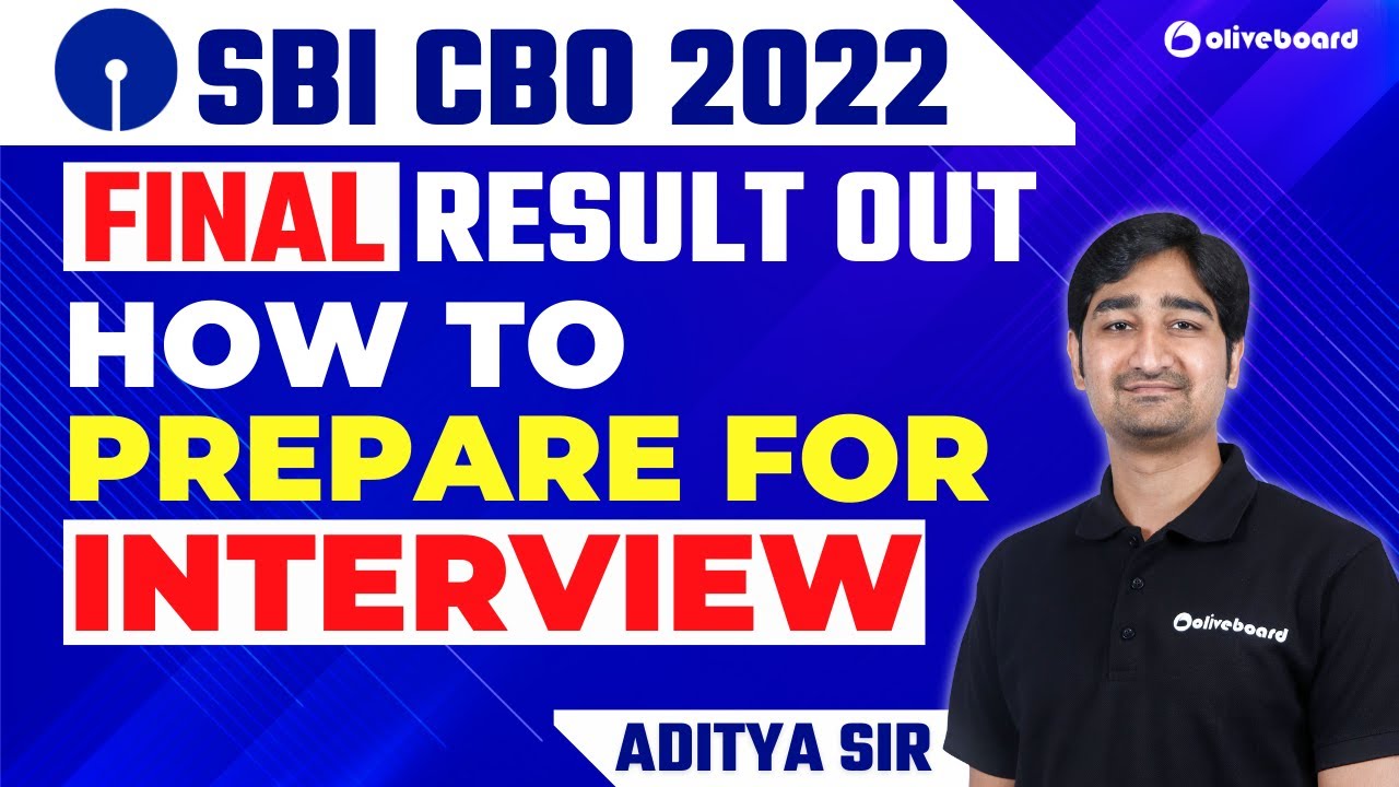 SBI CBO 2022 Result OUT | How To Prepare For SBI CBO Interview | SBI ...