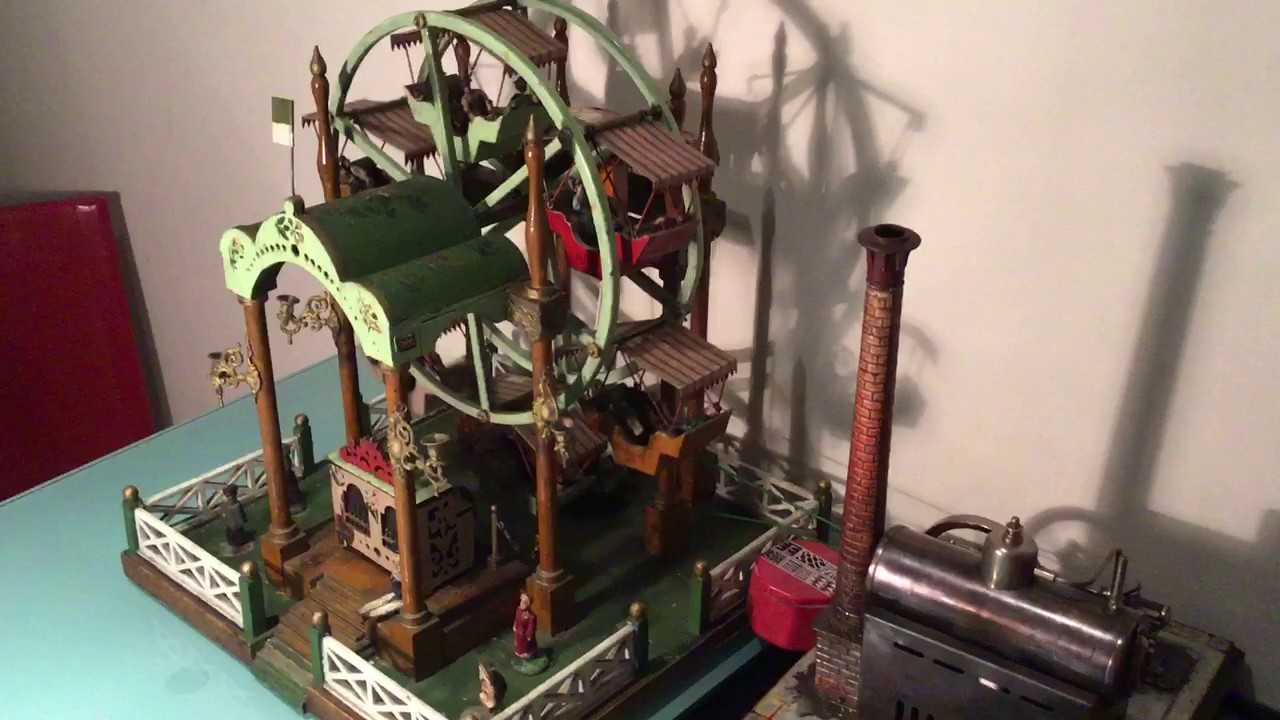 Steam driven ferries wheel - YouTube