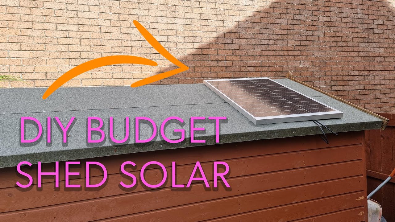 DIY Budget Shed Roof Solar Panel Setup - Epever MPPT + Ecoworthy Panel ...