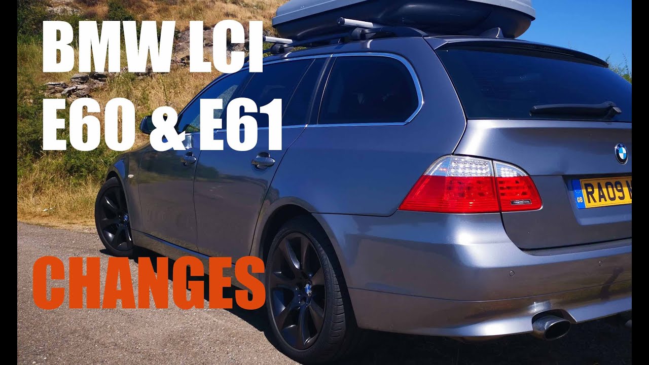 BMW 5 SERIES E60 E61 LCI FACE LIFT CHANGES & UPGRADES 2007 To 2009 ...